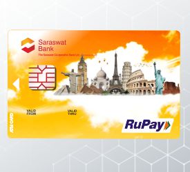RuPay Classic International Debit Card - Saraswat Cooperative Bank Ltd.